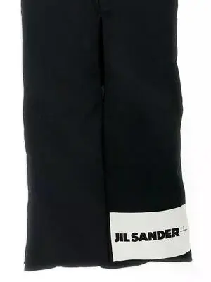 JIL SANDER Padded Logo-patch Scarf - Black