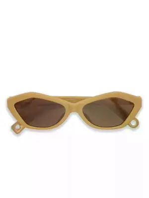 Jacquemus Geometric-frame Sunglasses - Neutrals