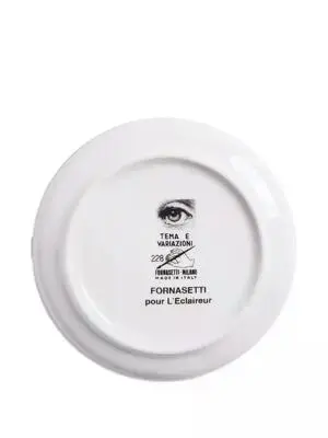 FORNASETTI Tema E Variazioni Decorative Coaster - Black