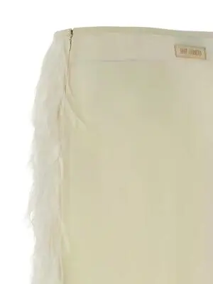 Attico Mini Skirt With Feather Embellishments