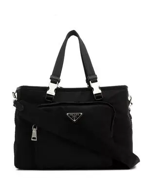 Prada Re-nylon Logo Plaque Pet Carrier