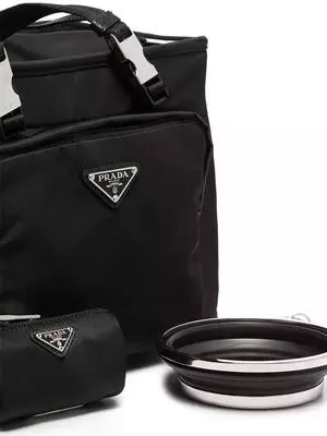 Prada Re-nylon Logo Plaque Pet Carrier