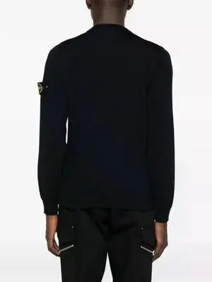 Stone Island Crew-neck Sweater With Logo Patch