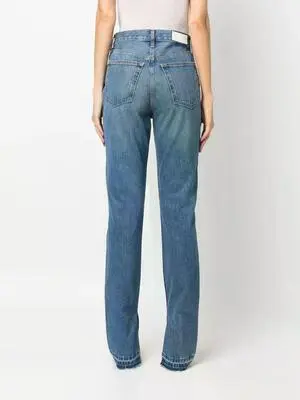 RE/DONE Ankle-slit High-waisted Jeans