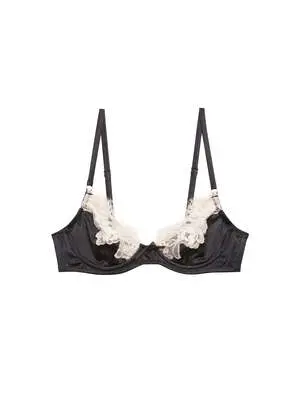 Fleur Du Mal Juliet Lace Demi Bra - Black