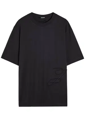 Jacquemus Le T-shirt Embroidered Cotton T-shirt