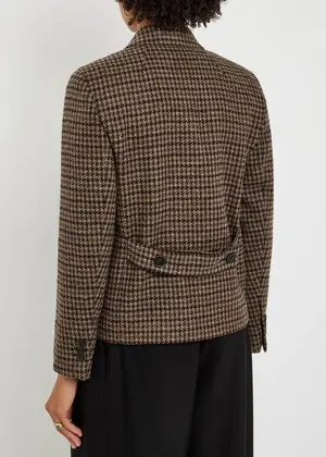 Max Mara Tempera Houndstooth Wool-blend Blazer