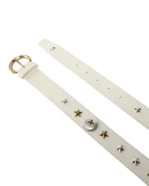 Pinko Love Berry Saylor Belt - White+white-antique Gold