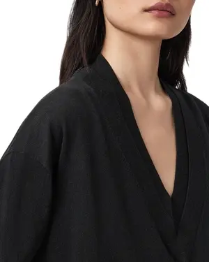 ALLSAINTS Bern Paneled V-neck Sweater