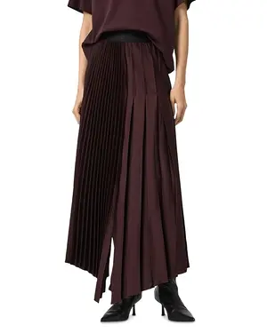 Women's Full Pleated Midi Skirts