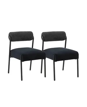 TOV FURNITURE Jolene Dining Chair, Set Of 2 - Black