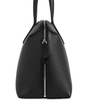 TOTEME Large Grained-leather Day Tote - Black