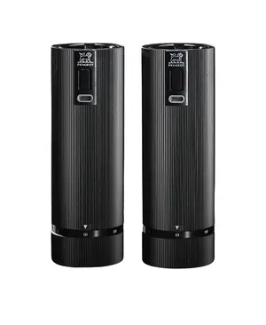 PEUGEOT Night Line Electric Duo U'select Pepper Mill And Zirlion Salt Mill Set, 6 - Matte Black Aluminum