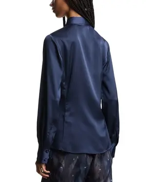Emporio Armani Satin Wrap Shirt