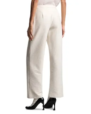 Emporio Armani Embossed Wide Leg Pants