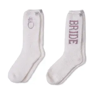 Barefoot Dreams Cozychic Bridal Socks Set - Pearl-teaberry