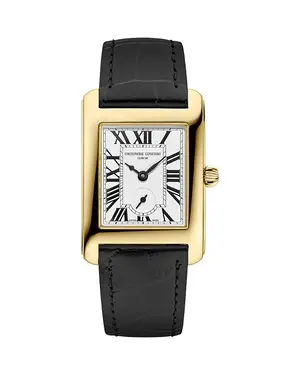 FREDERIQUE CONSTANT Carree Small Seconds Watch, 25mm X 36mm - White/black