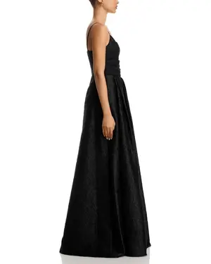 Black Halo Cayetana Textured Gown