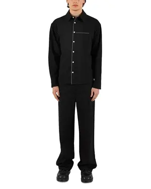 KROST Blanket Stitch Shirt - Black
