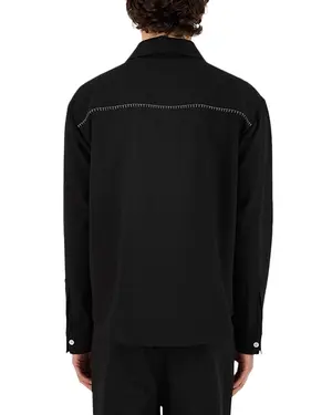 KROST Blanket Stitch Shirt - Black