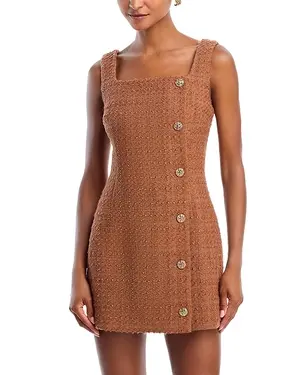 French Connection Structured Tweed Mini Dress