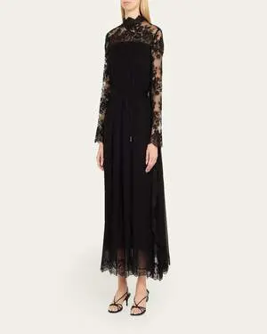 Zimmermann Lace Batwing Maxi Dress