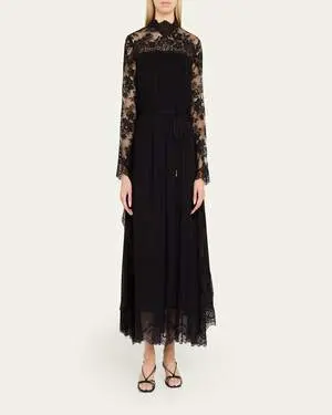 Zimmermann Lace Batwing Maxi Dress