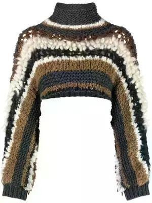 Brunello Cucinelli Colour-block Cashmere Jumper