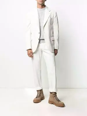 Brunello Cucinelli Single-breasted Cotton Blazer