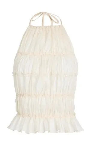 Arcina Ori Juliette Ruched Halter Top
