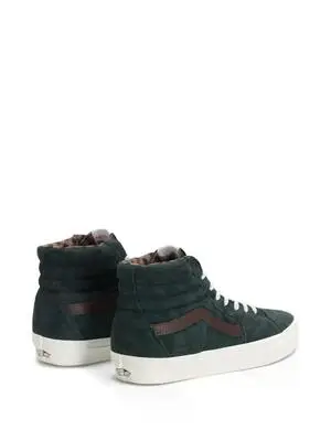 VANS Sk8-hi Plaid Scarab Sneakers - Black