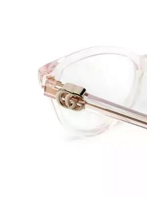 Gucci Logo-plaque Cat-eye Glasses