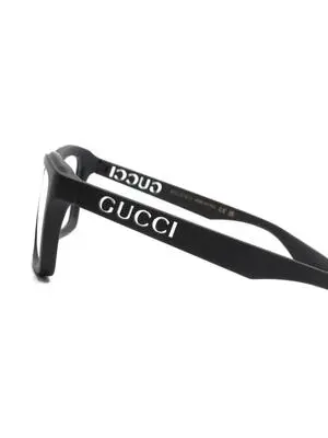 Gucci Logo-engraved Square-frame Glasses
