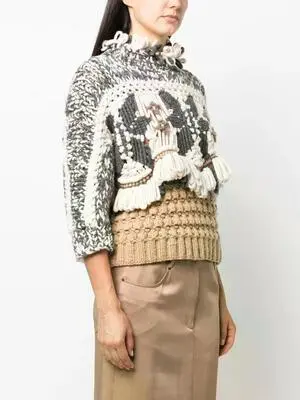 Brunello Cucinelli Fringed Chunky-knit Cashmere Jumper