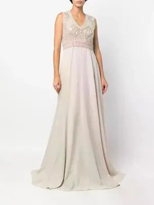 Brunello Cucinelli Sequin-embellished Sleeveless Gown