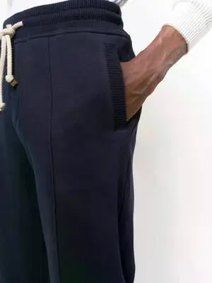 Brunello Cucinelli Drawstring Cotton Track Pants