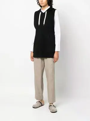 Brunello Cucinelli Ribbed-knit Vest Hoodie