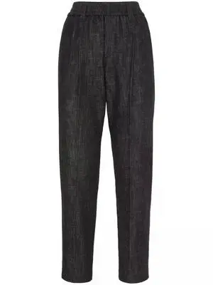 Brunello Cucinelli High-waisted Tapered Jeans