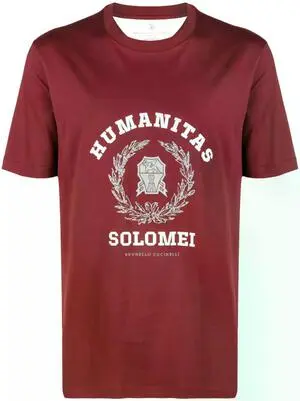Brunello Cucinelli Slogan-print Cotton T-shirt