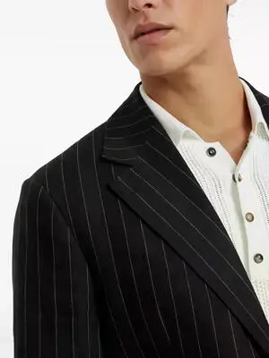 Brunello Cucinelli Pinstripe Linen Suit