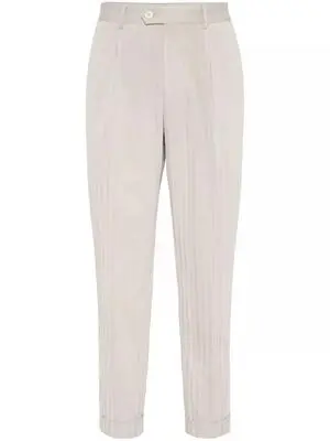 Brunello Cucinelli Striped Tailored Trousers