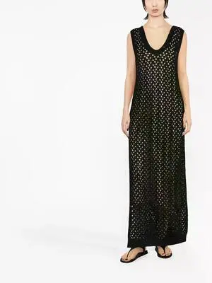 Brunello Cucinelli Open-knit Maxi Dress