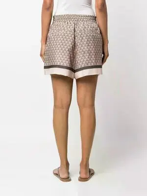 Brunello Cucinelli Graphic-print Silk Shorts