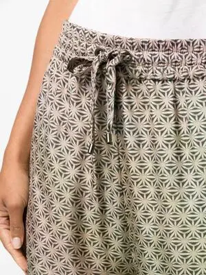 Brunello Cucinelli Graphic-print Silk Shorts