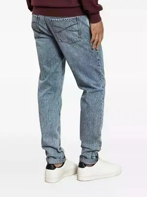 Brunello Cucinelli Straight-leg Jeans With Logo Embroidery