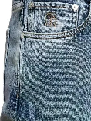 Brunello Cucinelli Straight-leg Jeans With Logo Embroidery