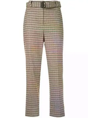 Brunello Cucinelli Checked Cropped Trousers