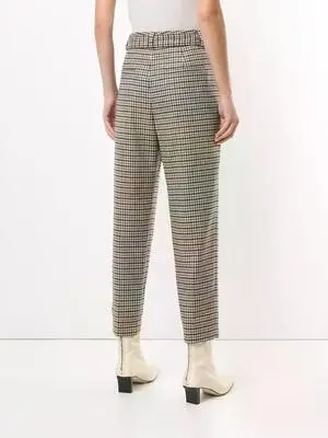 Brunello Cucinelli Checked Cropped Trousers