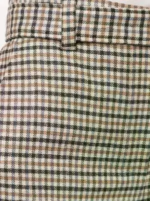 Brunello Cucinelli Checked Cropped Trousers