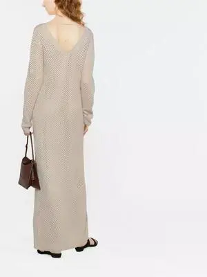Brunello Cucinelli Open-knit Maxi Dress